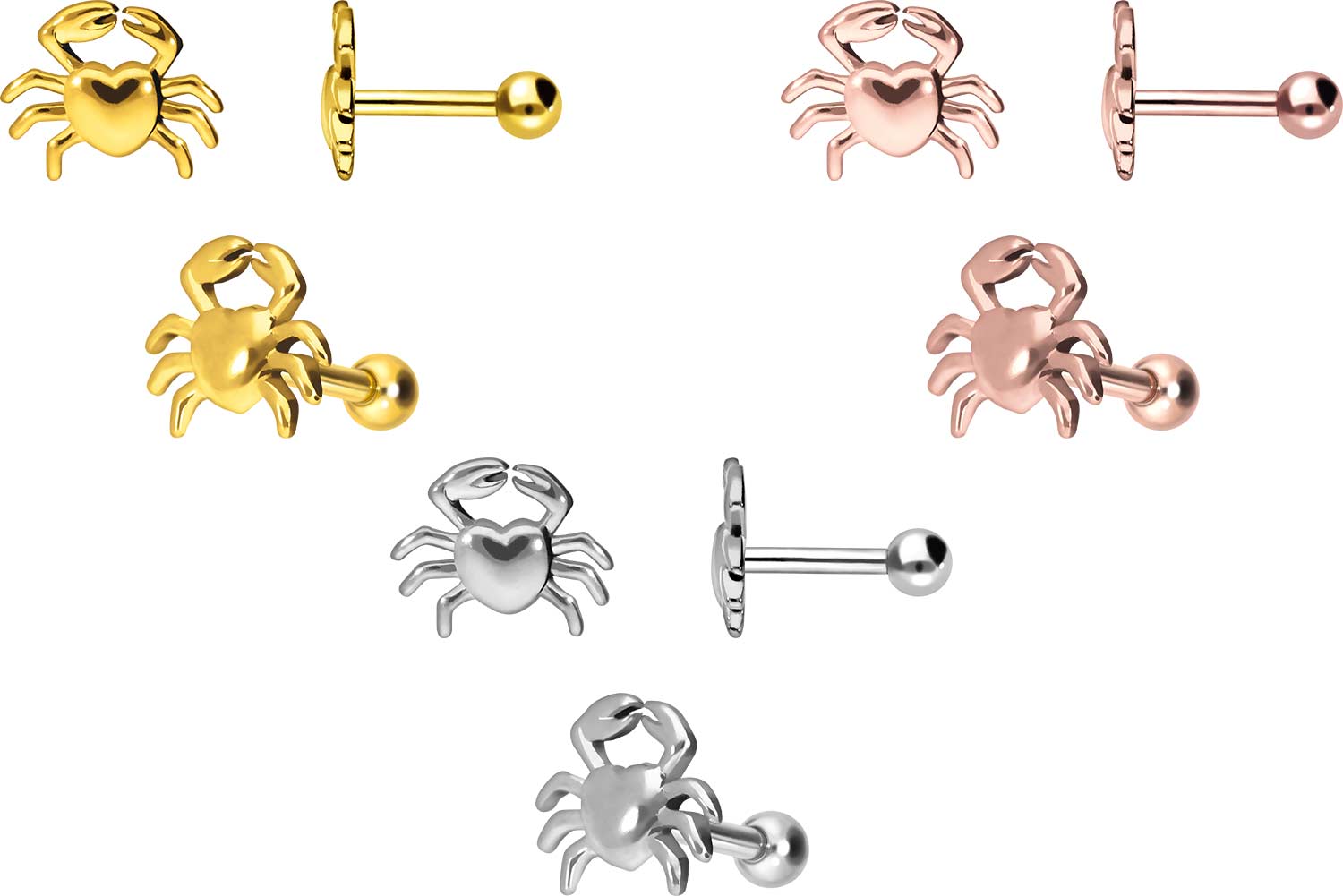 Titan Ohrpiercing KRABBE | PIERCINGLINE